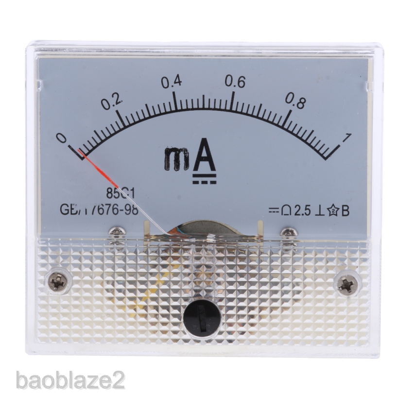 [BAOBLAZE2] DC 0-1mA To 0-20A Analog Amp Meter Ammeter Current Panel ...