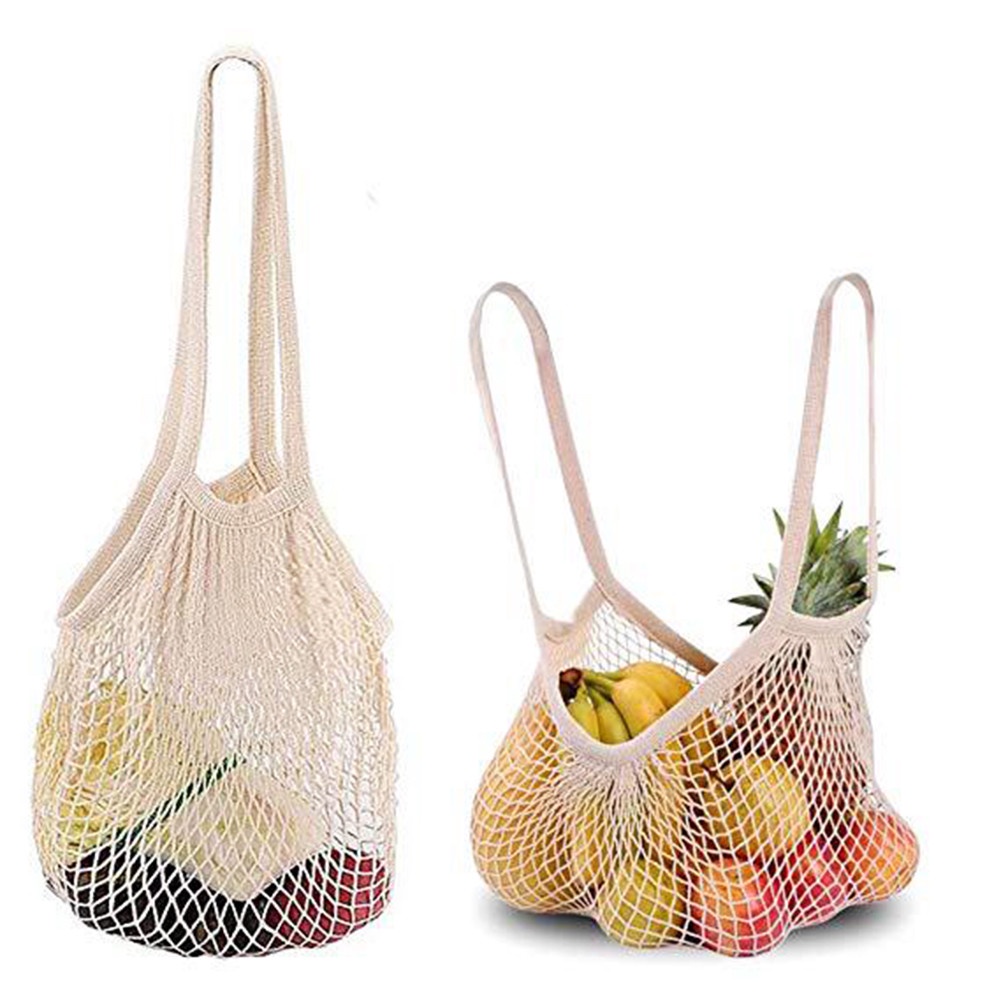 เครือข่ายเก็บข้อมูล1CS Daily Net String Bag Solid Crocheted Shoing Bags ...