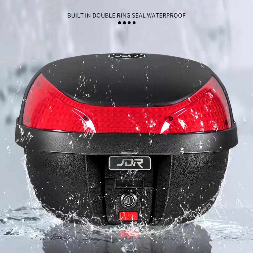 JDR กล่องท้ายเบาะเอนกประสงค์ กล่องท้ายหลัง JDR-678 ดำ ( 27 ลิตร ...