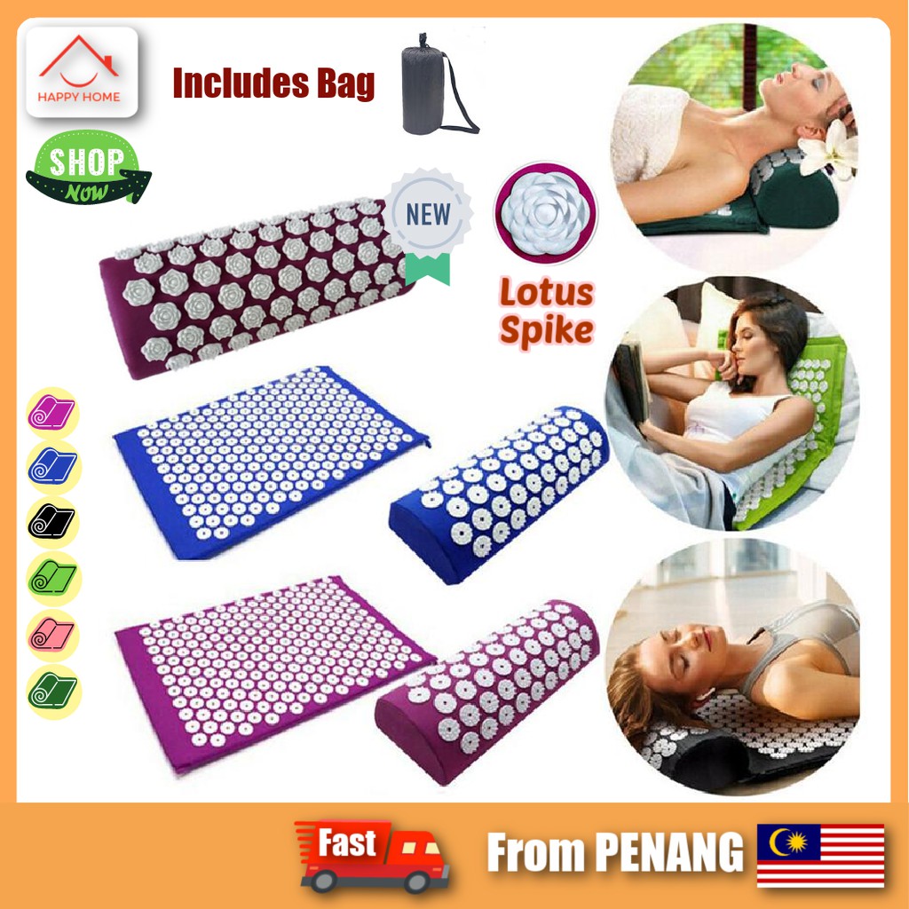 [Shop Malaysia] Acupressure Lotus Spike Mat Yoga Shakti Mat Massage ...