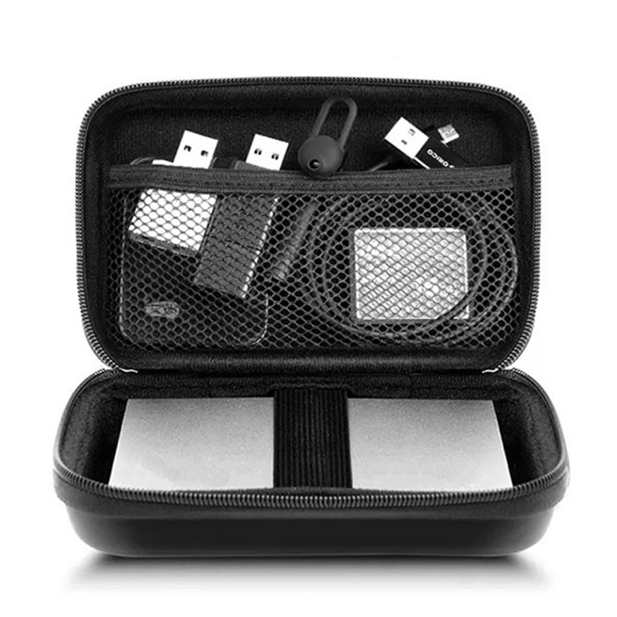 Black Portable Headphone Bluetooth Earphone Storage Bag Earbuds Chager ...