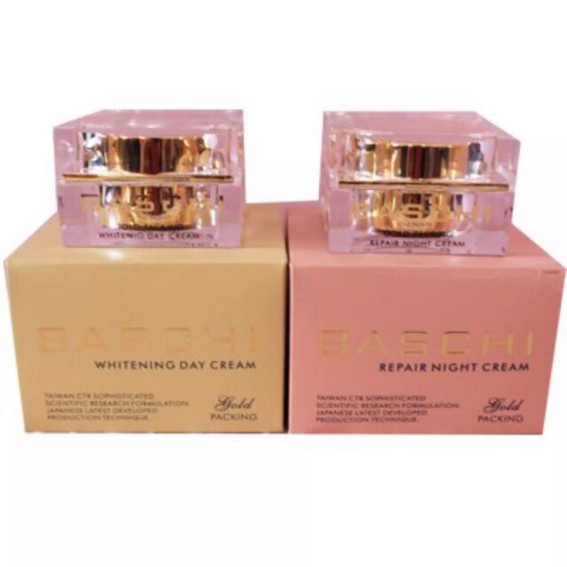 Baschi Gold Advance Gold packing DAY and NIGHT cream ครีมบาชิโกล์ด 18 ...
