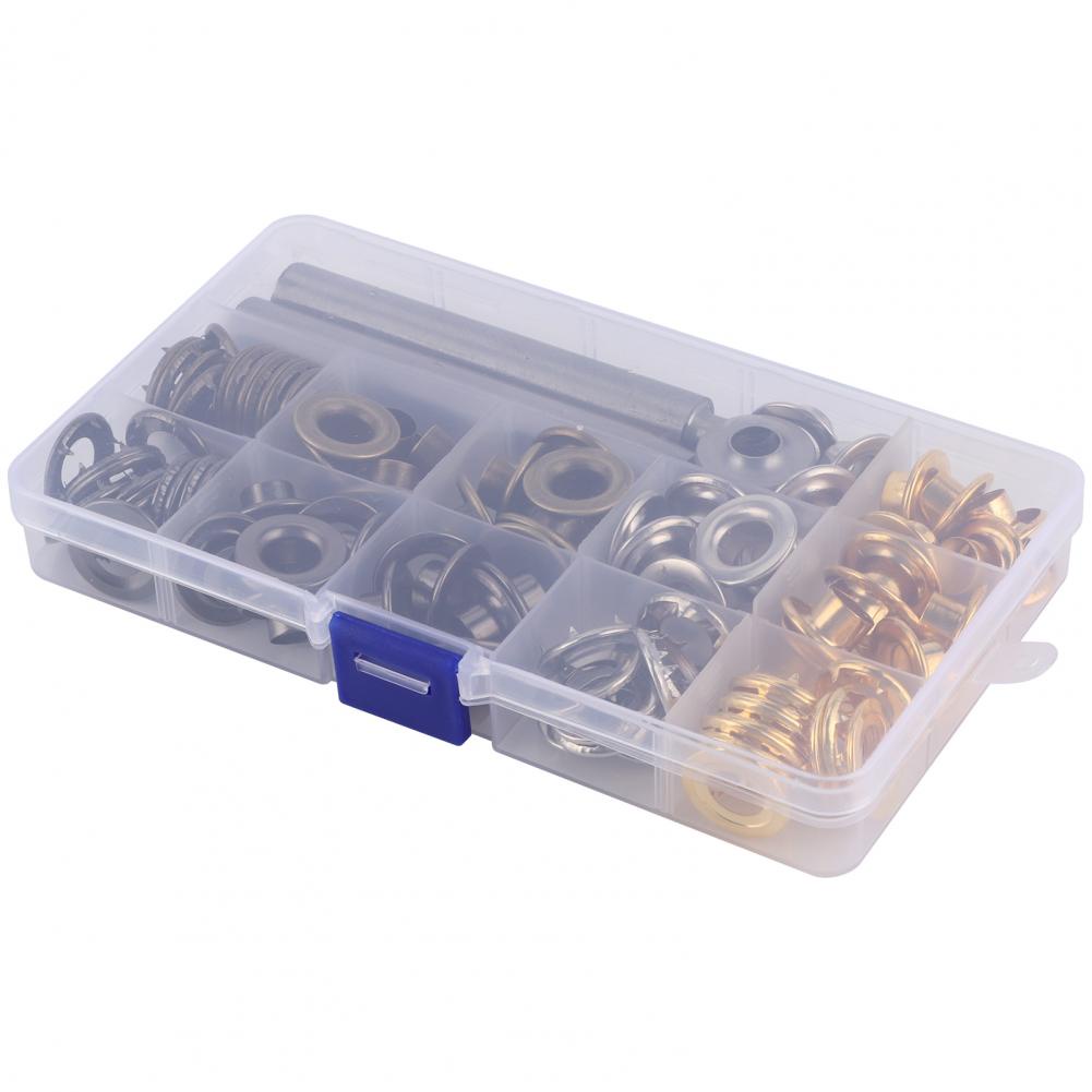 Garment Rivets Grommet Tool Kit 4-Color 5-Claw Eyelet Button With Hand ...