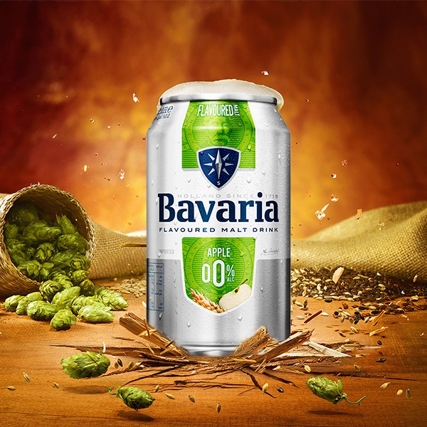 เบียร์บาวาเรีย Bavaria Apple 0.0% Alc. 330 ML X 24 (แอลกอฮอล์ 0% ...
