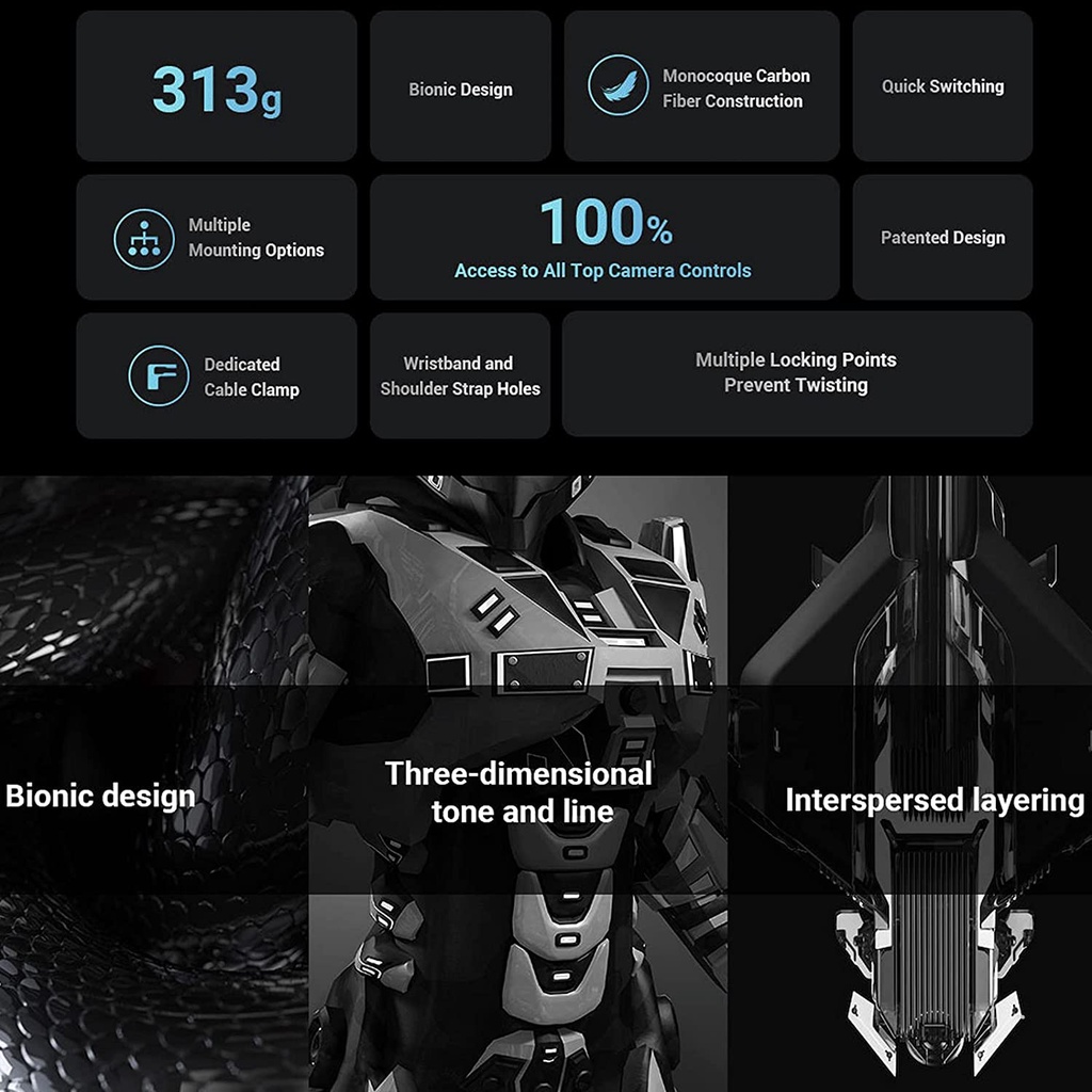 กล้องกรงSmallRig Black Mamba Camera Cage with HDMI cable clamp and Top ...