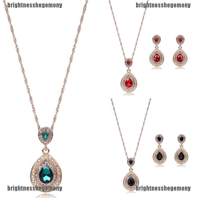 BMTH Crystal Necklace Chain Earrings Jewelry Set Factoryoutlet adore ...