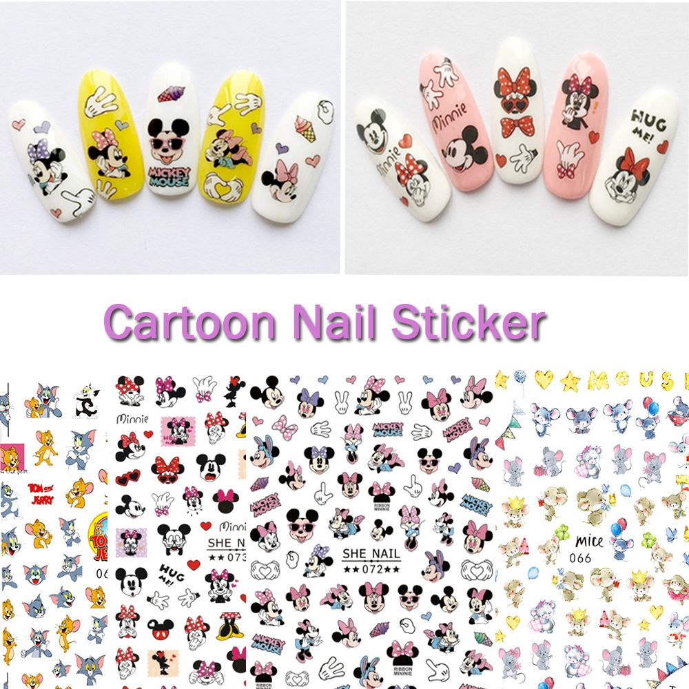 REBUY Cute Anime Nail Foils Dumbo Nail Art Decoration Cartoon Nail ...