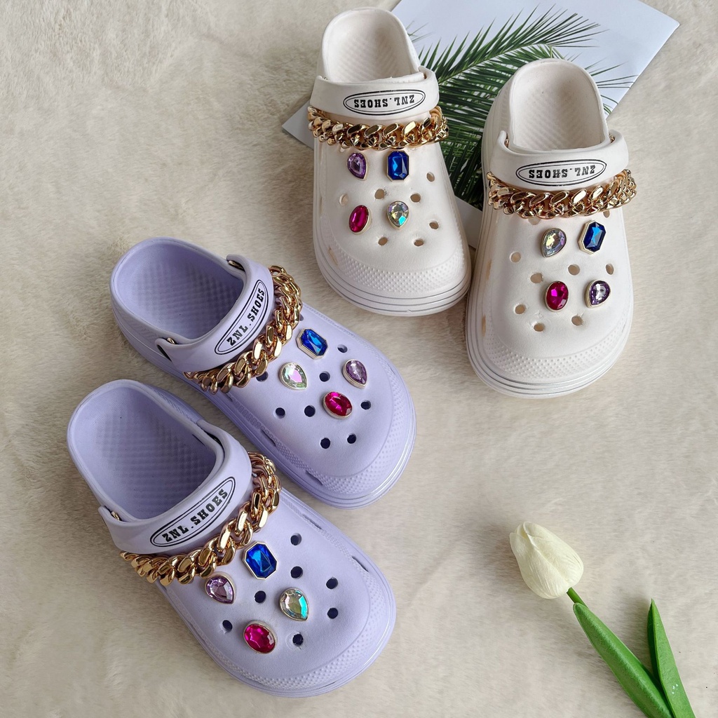 กระดุมคริสตัล Crocs Chains Jibbitz DIY สําหรับรองเท้า - bulongjier.th ...