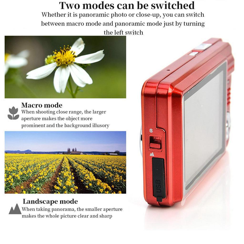 Mini Camera 2.7Inch TFT LCD Display 18MP 1080P 8x Zoom Digital Camera ...