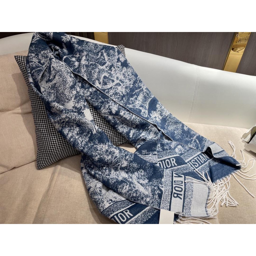 HOT 2021 Bag Blue Tiger Scarf Cashmere Fabric Hand Feel Soft And ...