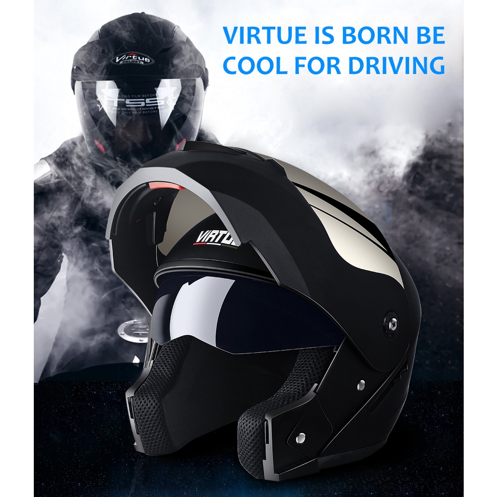 【Local Stock】2019 Professional Racing Helmet Modular Dual Lens ...