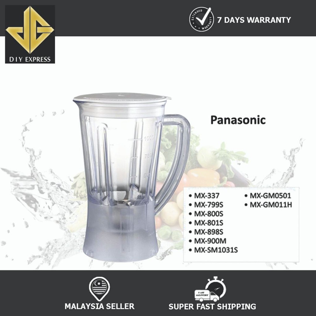 Panasonic Blender Replacement Jug/Jar With Cover & Stirrer - Original ...