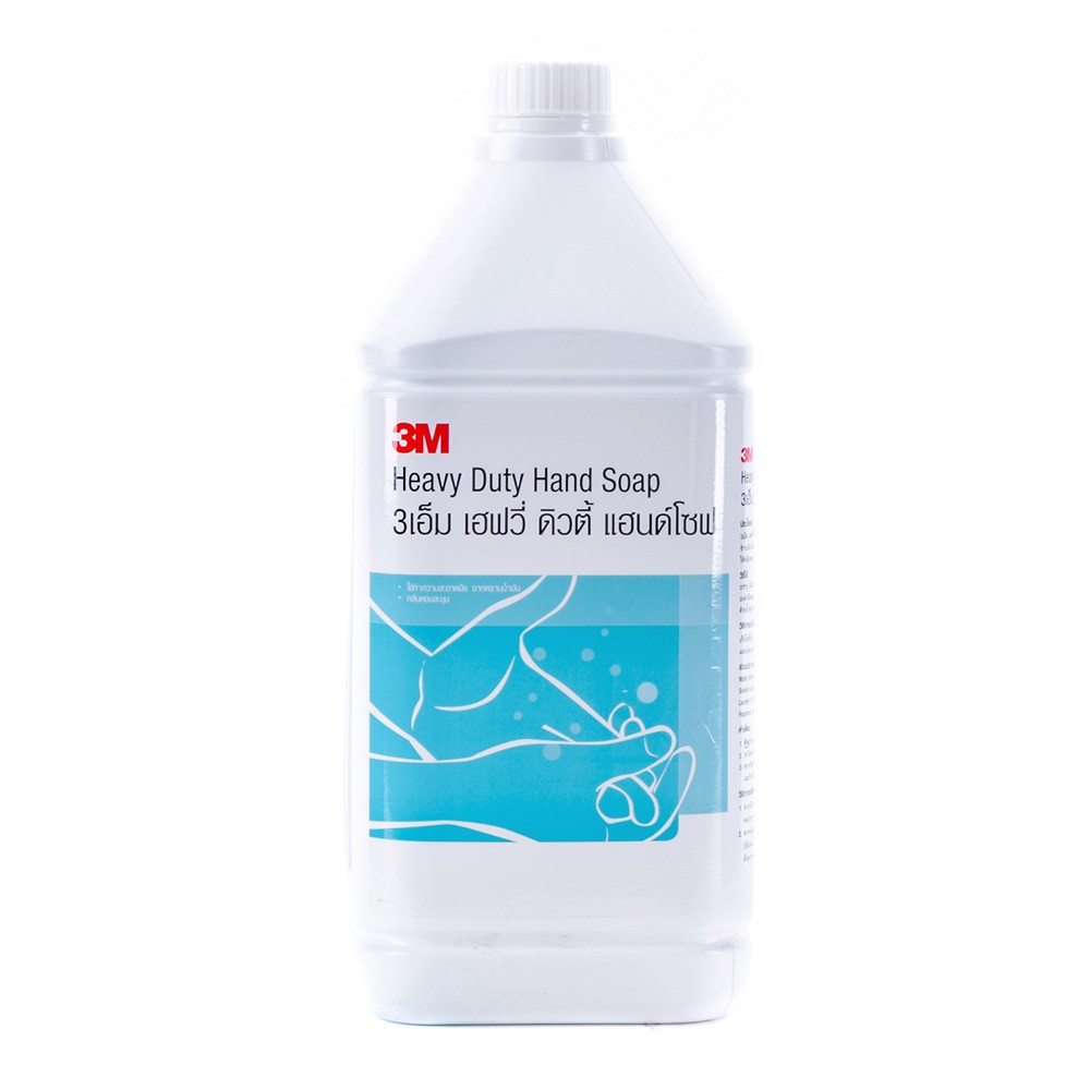 3M Heavy Duty Hand Soap 3.8L สบู่เหลวล้างมือ สูตรขจัดคราบน้ำมัน (สีฟ้า ...