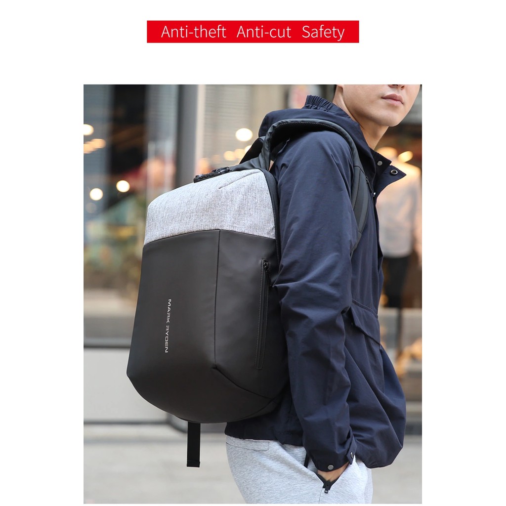 Mark Ryden 6768 Stylish laptop backpack with front EVA reinforced and ...