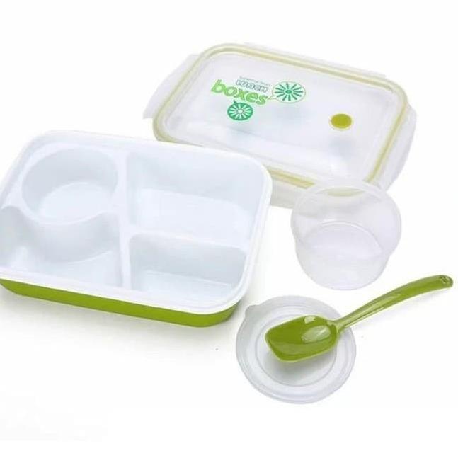 Yoo Yee 415 กล่องอาหารกลางวัน Yooyee Bento กล่องอาหารกลางวัน 4 ช่อง ...