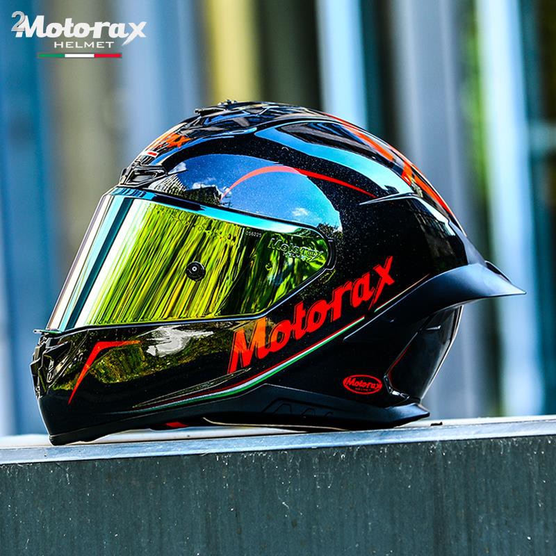 ♣MOTORAX Morris R50S Full Face Helmet, Big Tail Motorcycle, Four ...