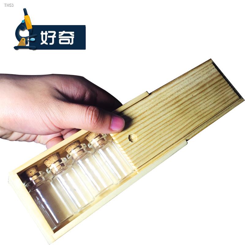 brandedphCurious 6 Glass Cork Reagent Vials Set Vial 10ml Sealed Narrow ...