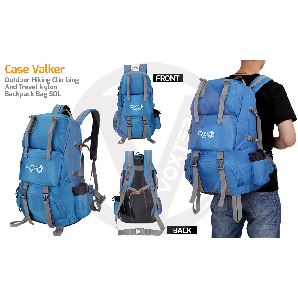 Case Valker Outdoor Travel Nylon Hiking Bag Backpack (50L) - 1pr9tawz18 ...