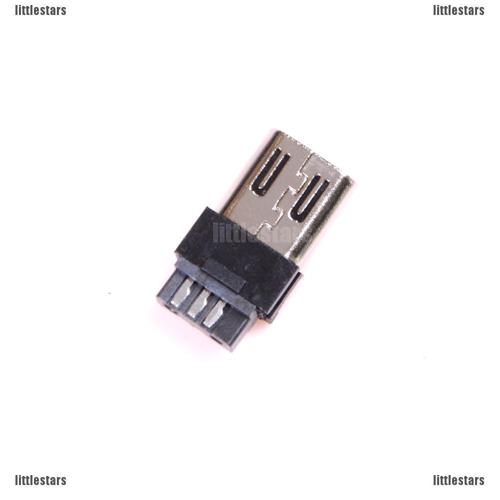 {LUV} 5PCS/set DIY Micro USB Plug Male Solder Mount Assembly Replace ...