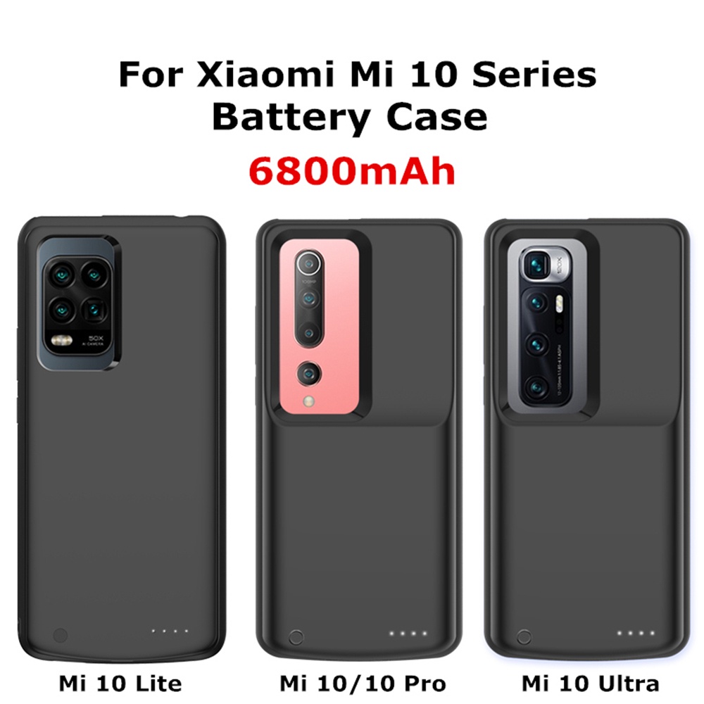 ของแท้ 100 Charging Case For Xiaomi Mi 10 Ultra Battery Cases 6800mAh ...