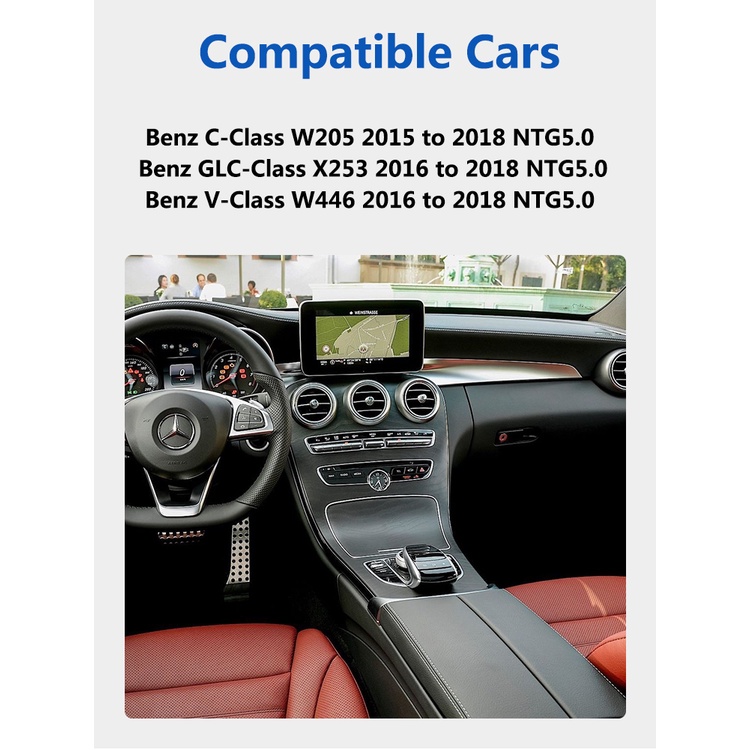 UJQW W204 Android Screen CarPlay Multimedia For Mercedes Benz C-Class ...