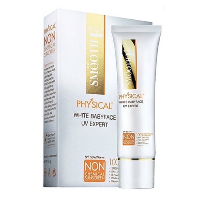 Smooth E Physical White Babyface SPF 50+ PA+++ UV Expert 15g สมูทอี กัน ...