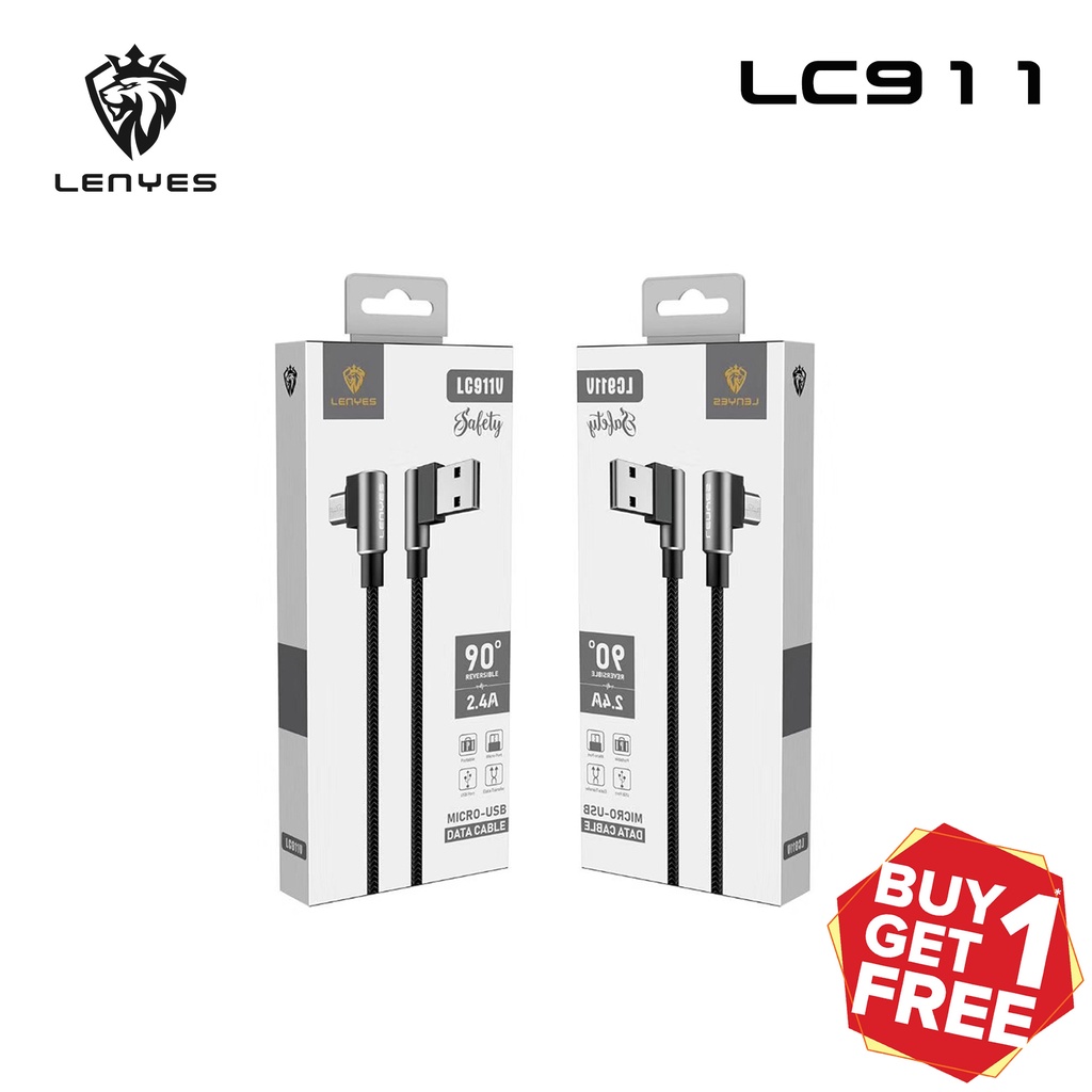 (ซื้อ1แถม1) สายชาร์จ Lenyes USB รุ่น LC911(พาวเวอร์แบงค์ โทรศัพท์มือถือ ...
