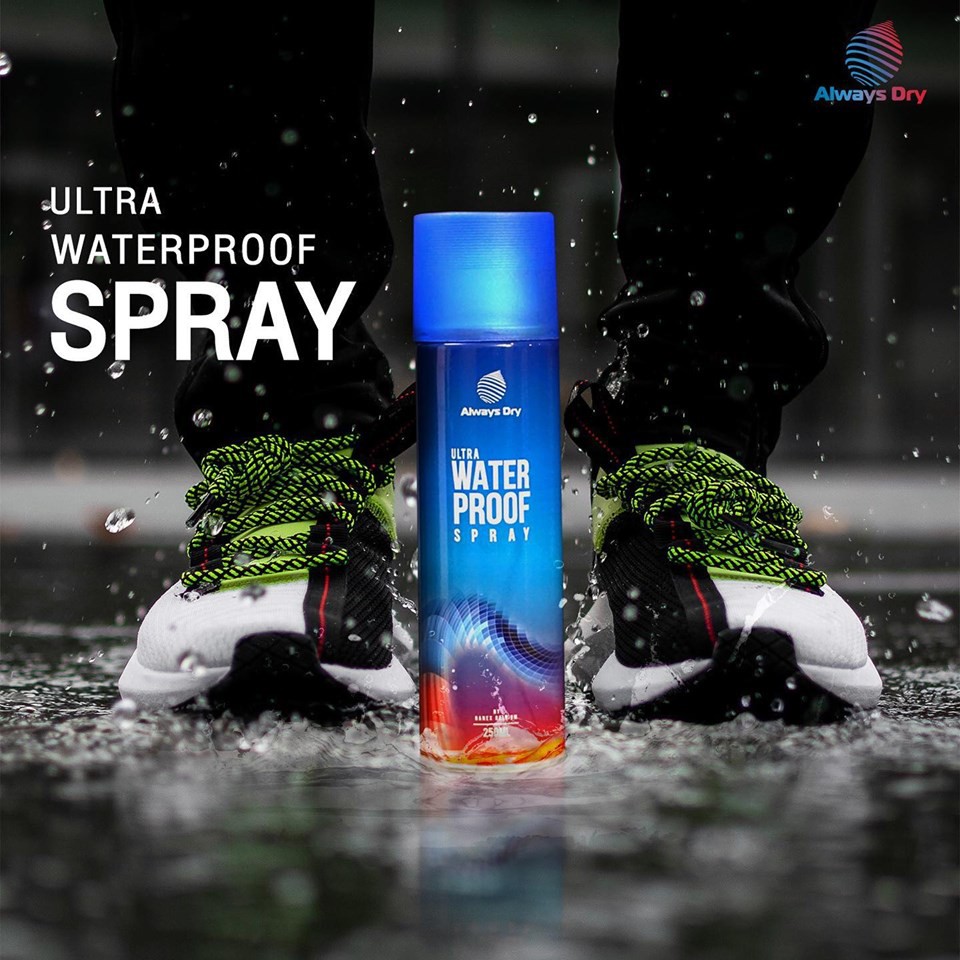 Always Dry Ultra Waterproof Spray 75ml 250 ml สเปรย์กันน้ำสำหรับรองเท้า ...