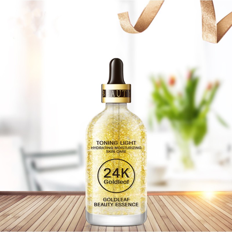 24K Gold Essence นอนดึกเพื่อซ่อมแซมความชุ่มชื้นและกระชับรูขุมขนหดตัว ...