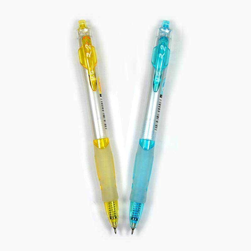 MG BP8009 ปากกาลูกลื่นกด 0.38 mm. แพ็คคละสี 12 ด้าม หมึกน้ำเงินทุกด้าม ...