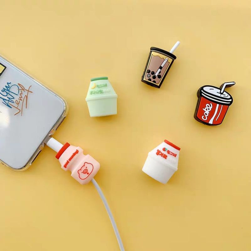 Cable Bite Protector ถนอมสายชาร์จ กันหัก สายเกลียว ตัวถนอมสาย ที่ถนอมสาย เคสสายชาร์จ - supercase ...