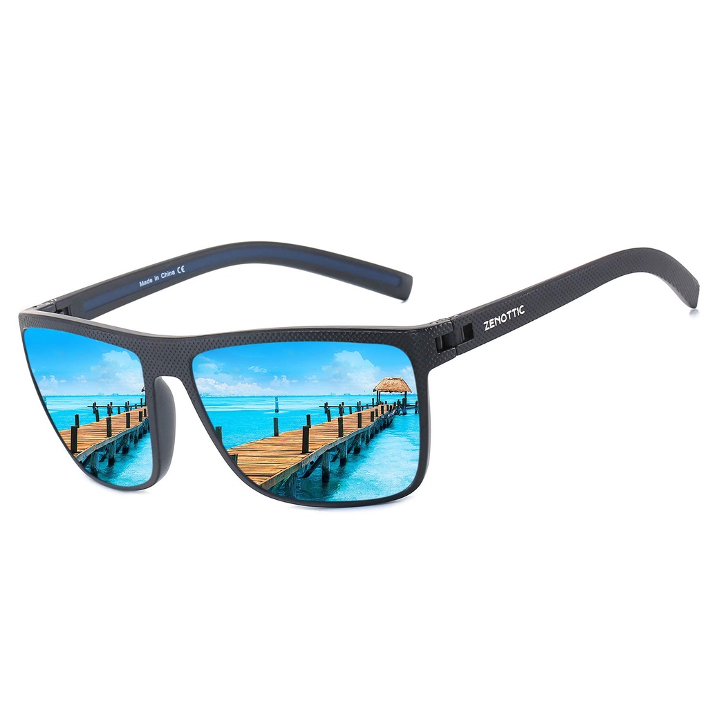In StockZENOTTIC Polarized Sunglasses for Men Shades Lightweight TR90 ...