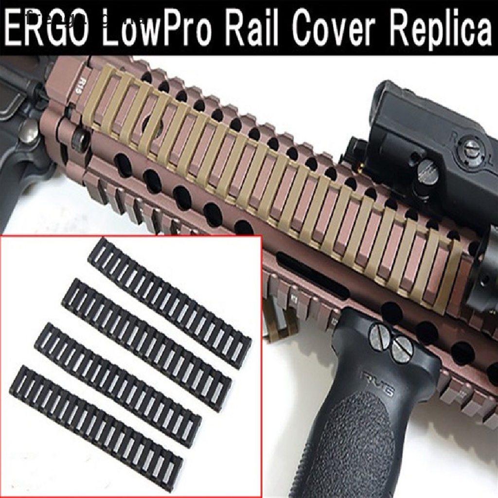 [FREG] 4 Pcs Rubber Rail Covers Plastic Ladder Shape For Handguard ...