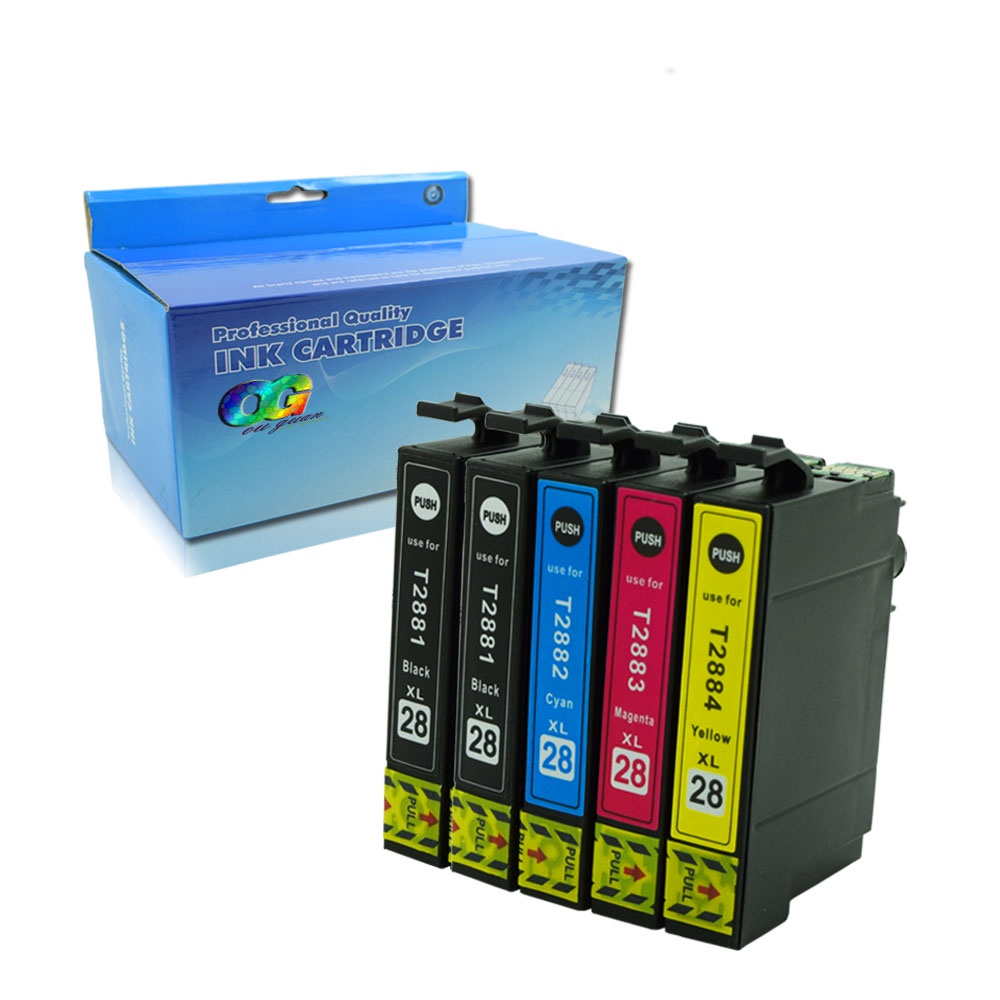 5 Pack Ink Cartridge Compatible For 288 288XL Replacement With Epson ...