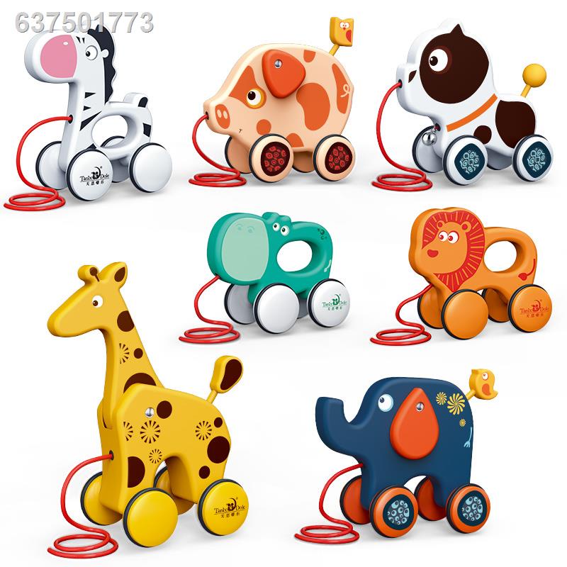 ของเล่นChildren s toddlers drag toysbaby draw ropes pull carts baby ...