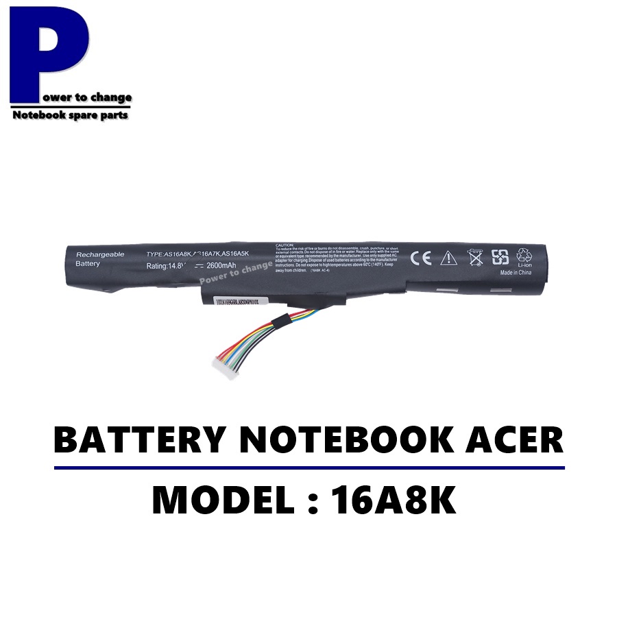 BATTERY NOTEBOOK ACER 16A8K 16A7K 16A5K แบตเตอรี่โน๊ตบุ๊ค เอเซอร์ เทียบ ...