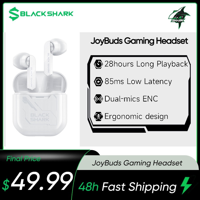 Black Shark JoyBuds Gaming Headset Bluetooth 5.2 Earphones Ultra-low ...