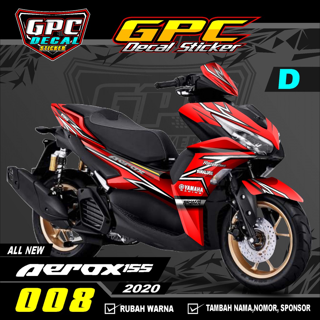 สติ๊กเกอร์ Aerox 155 008- Aerox สําหรับติดตกแต่ง - gpc_design.th - ThaiPick