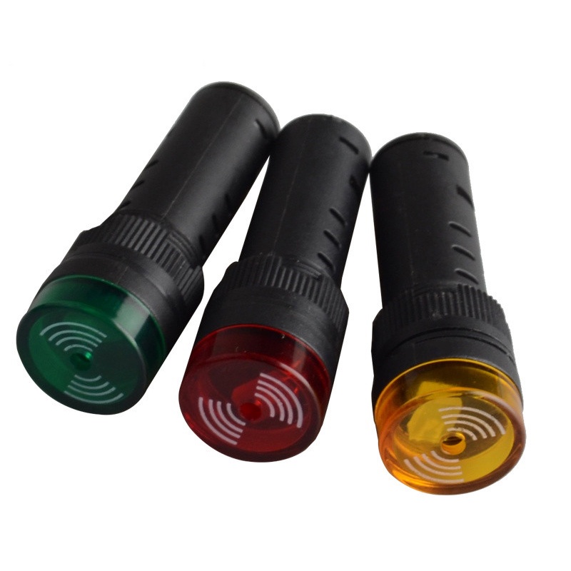 ไฟแฟลช Led สีแดงขนาด 16 มม ไฟสัญญาณเสียงบี๊บที่ใช้งานอยู่ 5v 6 3v