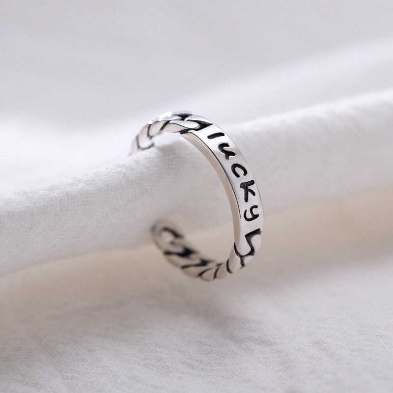 Dongdaemun, South Korea, vintage and old chain letter luck ring opening ...