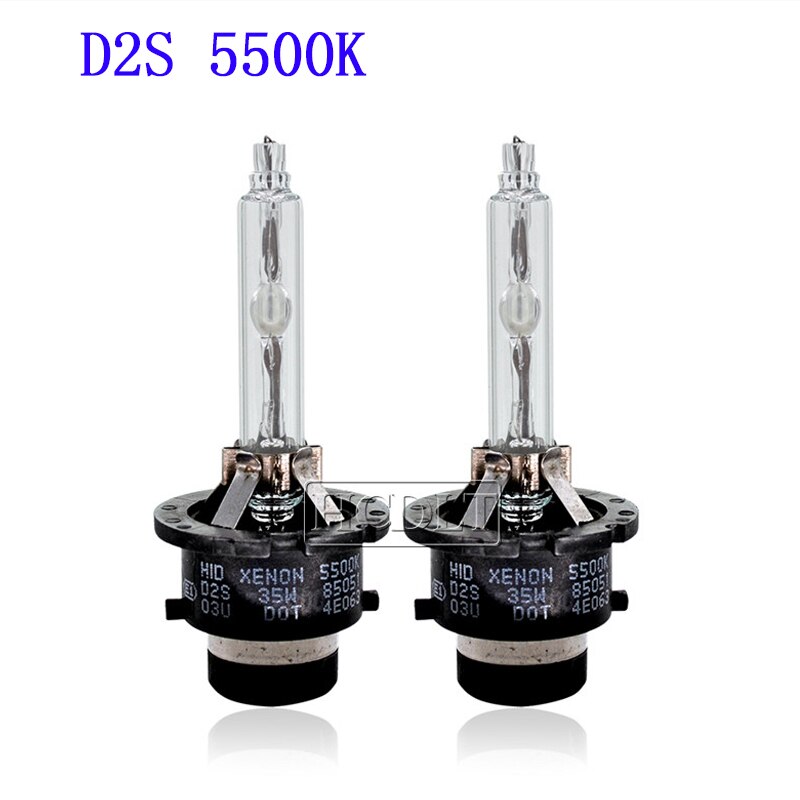 CODHCDLT 2PCS 5500K White Fast Bright 12V 35W D2S Xenon Bulb D4S Auto Headlight HID Replacement ...
