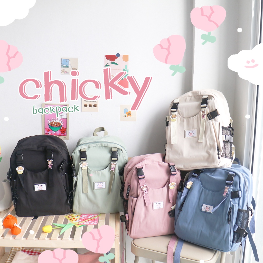พร้อมส่ง กระเป๋า Chicky backpack | Shopee Thailand