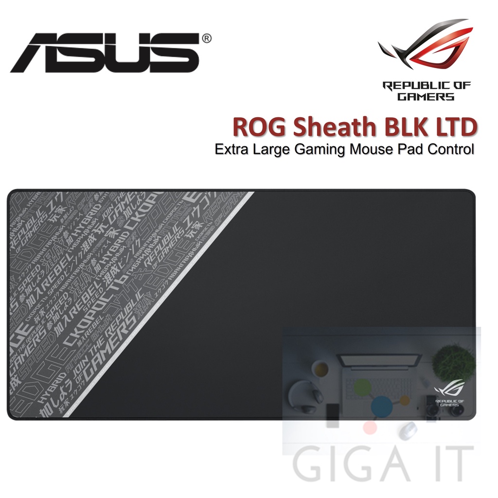 ASUS NC01 ROG Sheath Black LTD Extra Large Gaming Mouse Pad Control ...