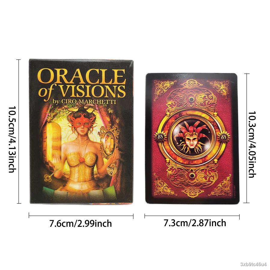 ดูดวง Visions Oracle Cards Divination Fate Gameplay 52 Sheet Tarot Cards Deck Family ...