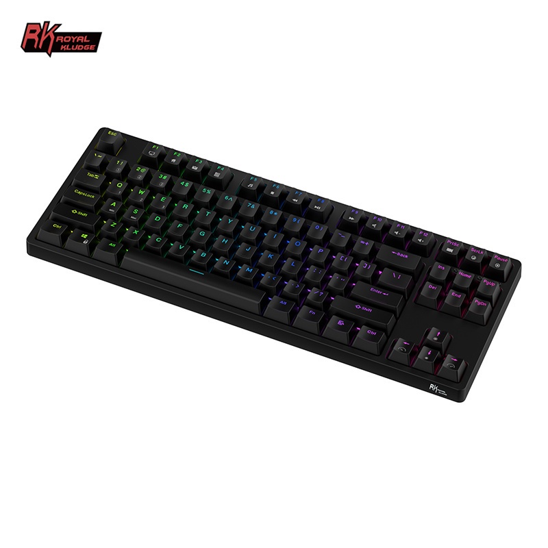 Royal Kludge RK87 87 keys hot swappable wired backlit rgb tkl teclado ...