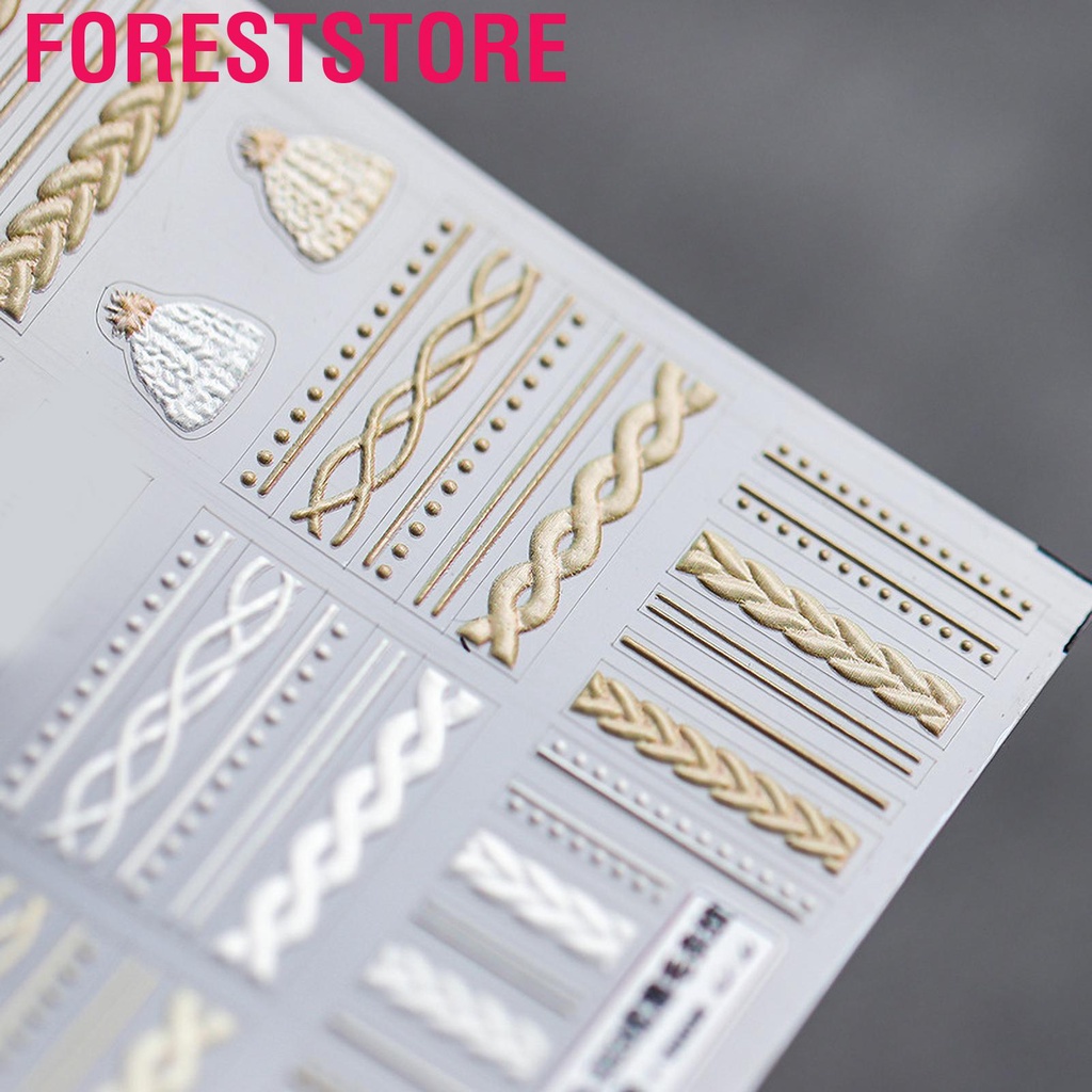 Foreststore Nail Stickers Multipurpose Frosted Thin Transparent ...