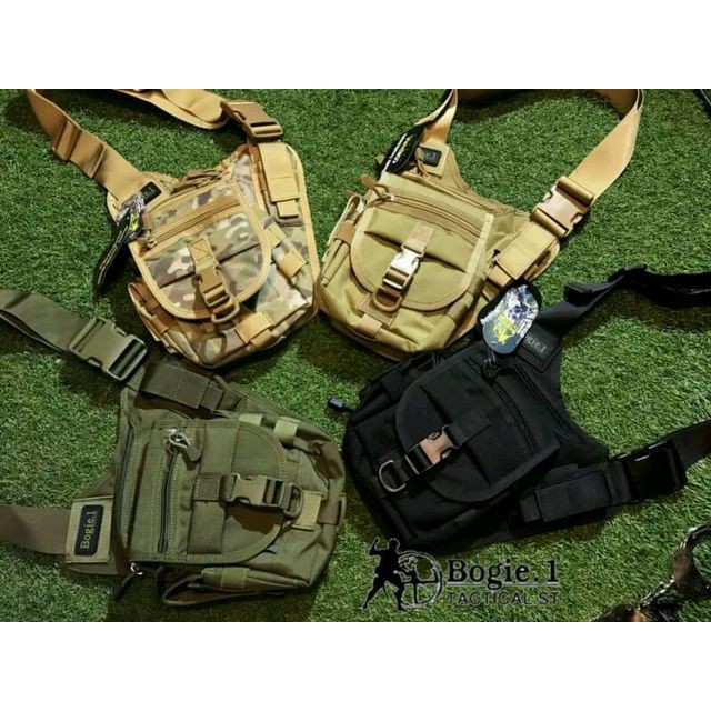 กระเป๋าสะพายข้าง ซ่อนปืu ทรงสามเหลี่ยม Bogie1 1000D สี ดำ ทราย เขียว มัลติแคม - bogie1inter ...