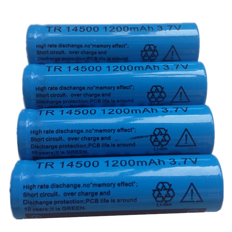 No. 5 battery 14500 rechargeable lithium battery large capacity 3.7v ...