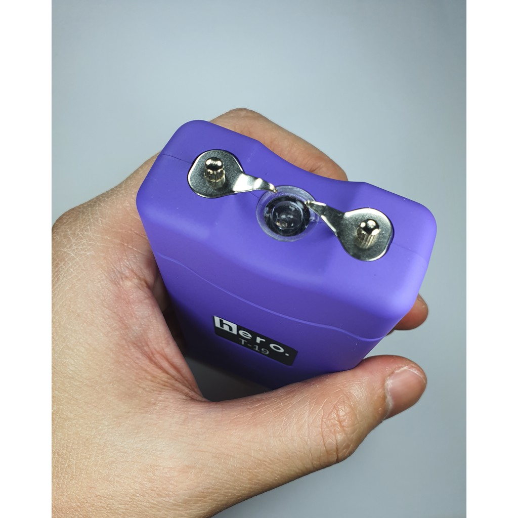 ไฟฉายช๊อตได้สีม่วง Hero T-19 (Purple) Tactical Torch Stun Taser No.07 ...