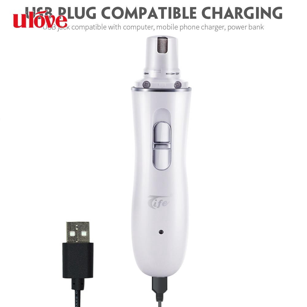 UVE Mini Nail Grinding Kit 50dB Cat Beauty USB Charging Pet Nail ...